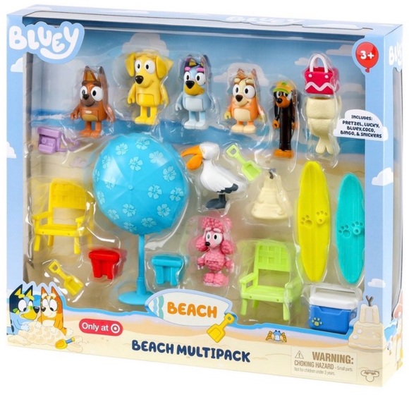 Bluey | Toys | Bluey Beach Multipack Playset | Poshmark